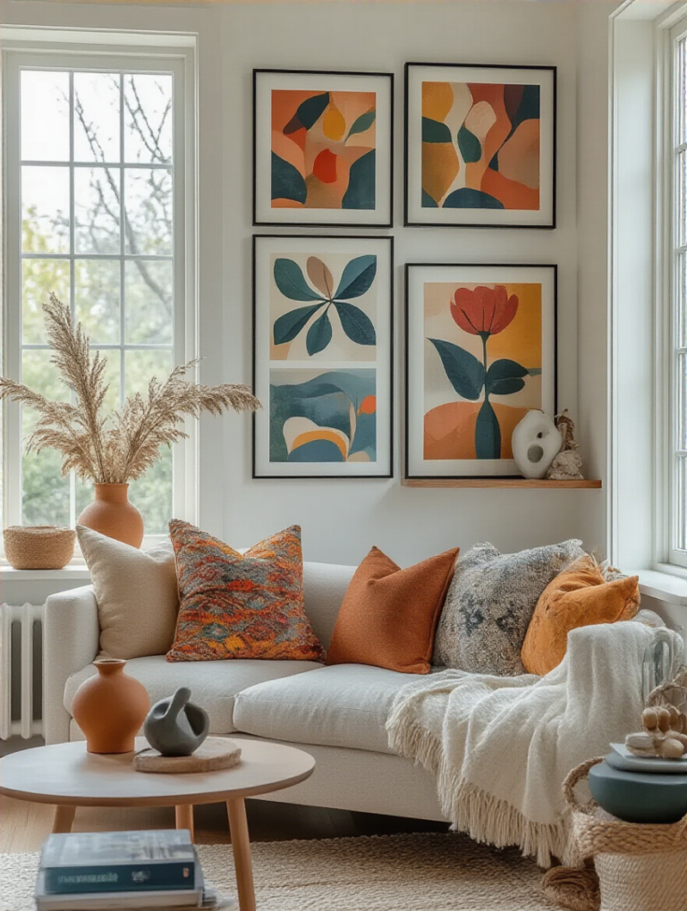 24 Smart Living Room Wall Decor Ideas to Boost Your Productivity and ...